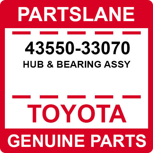 43550-33070 Toyota Hub Bearing ASSY 4355033070 Genuine OEM Part for ...