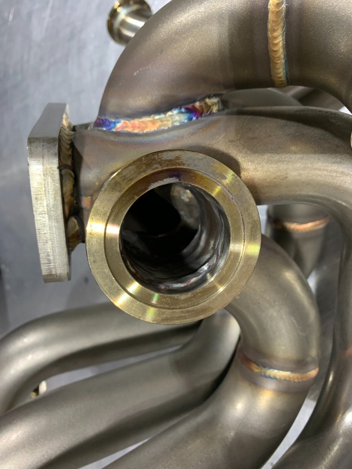 1320 Performance B series top mount T3 dual 44mm WG turbo manifold only ...