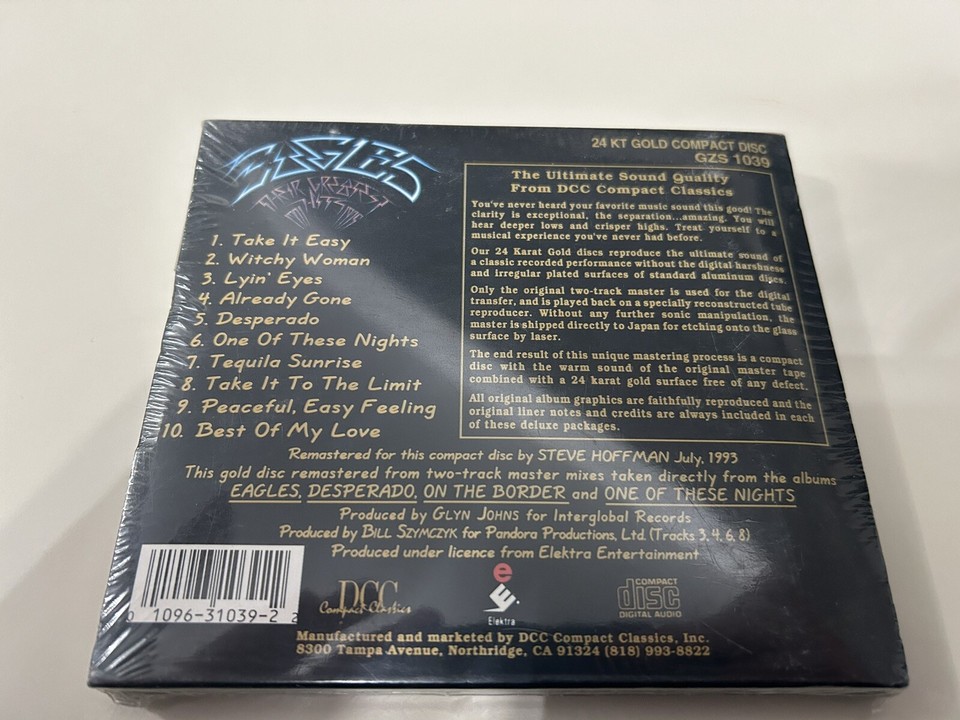 EAGLES - Their Greatest Hits - MINT - DCC 24-karat gold CD Sealed | eBay
