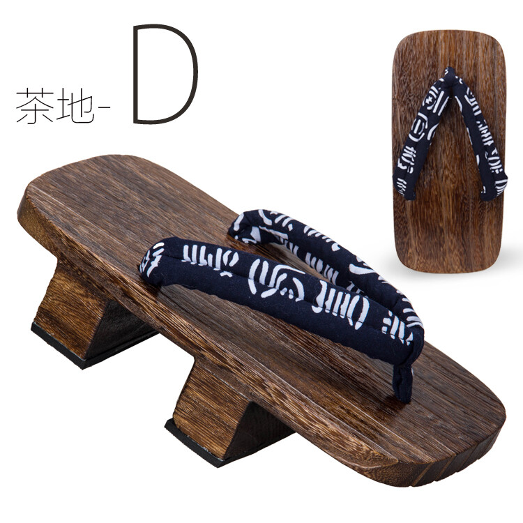 Geta Clogs Men JapaneseStyle Kimono Toe Shoes Anime Traditional Wooden ...