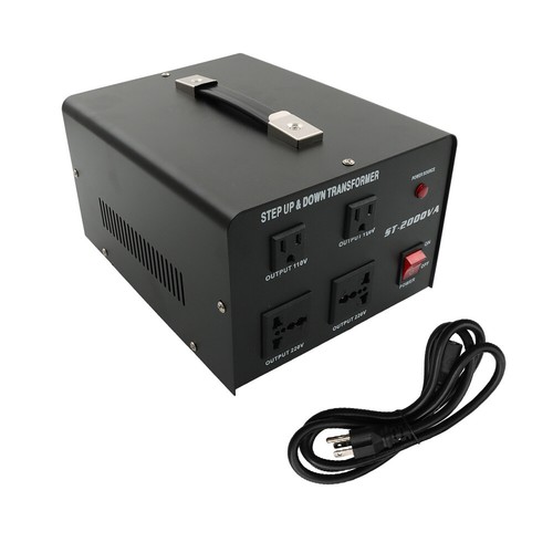 2000W Step Up/Down 220V - 110V /110V - 220V Voltage Converter ...
