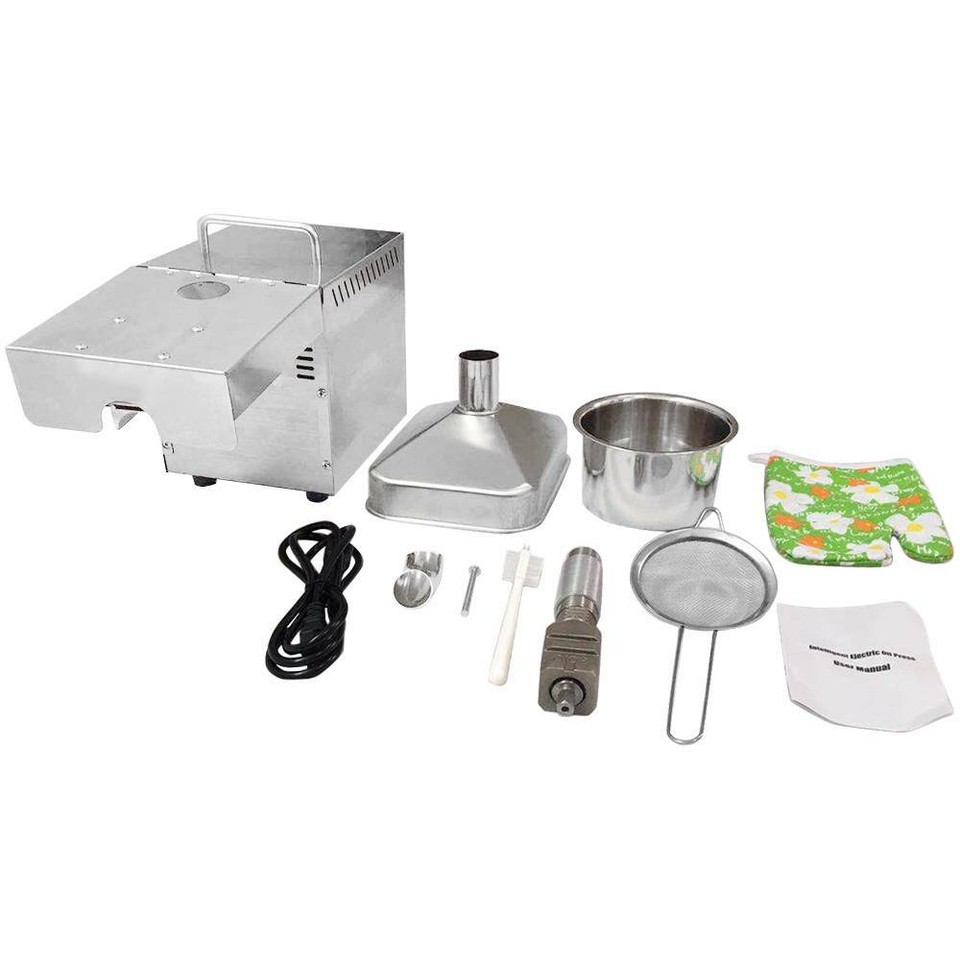 610W Cold Hot Oil Press Machine Nut Seed Oil Expeller Automatic Oil ...