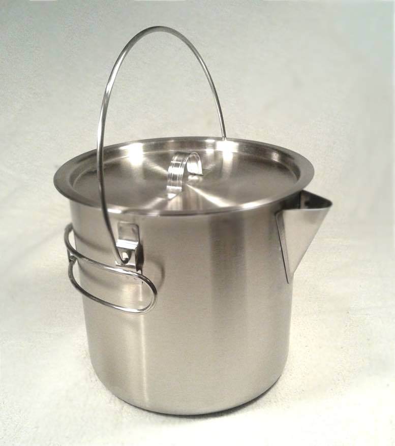52 / 68 Ounce Stainless Steel Camping Pot Cooking Kettle - Perfect ...