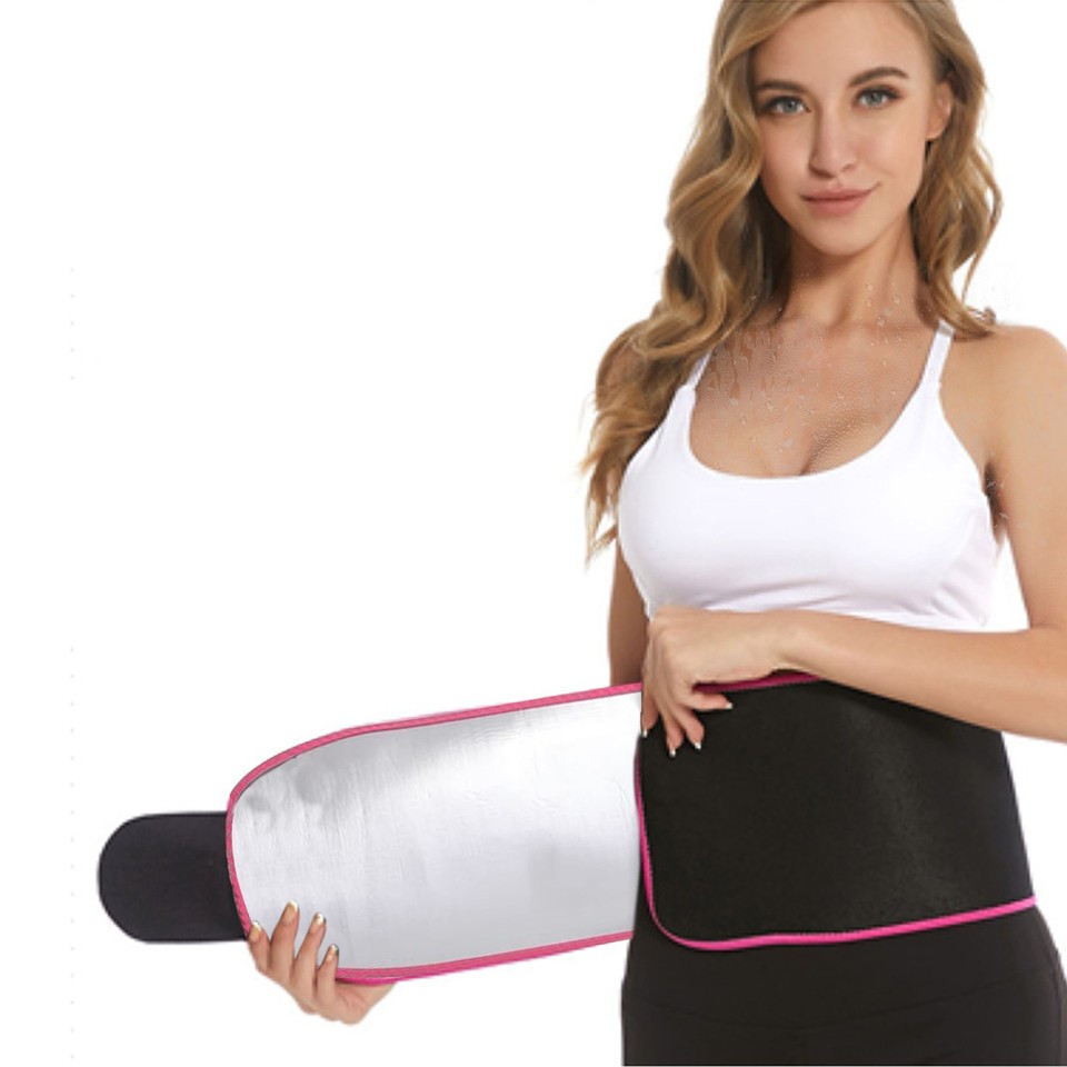 Men&Women Waist Trimmer Belt Burn Fat Sweat Body Shaper Weight Loss ...