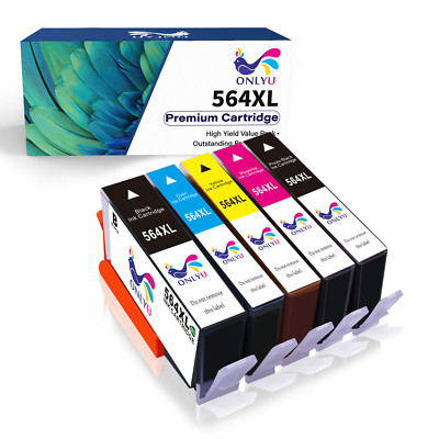 5 564XL Ink Cartridge for HP Deskjet 3524 3526 Officejet 4610 4620 4622 ...