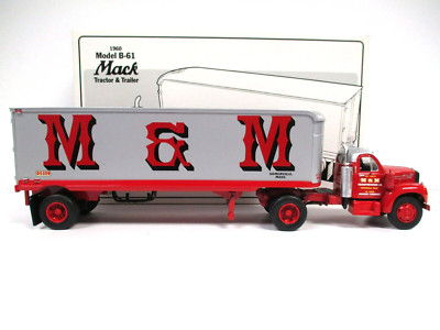 FIRST GEAR M & M TRANSPORTATION 1960 MACK MODEL B-61 SEMI TRUCK ...