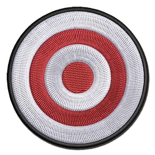 Bullseye Target Multi-Color Embroidered Iron-On Patch Applique | eBay