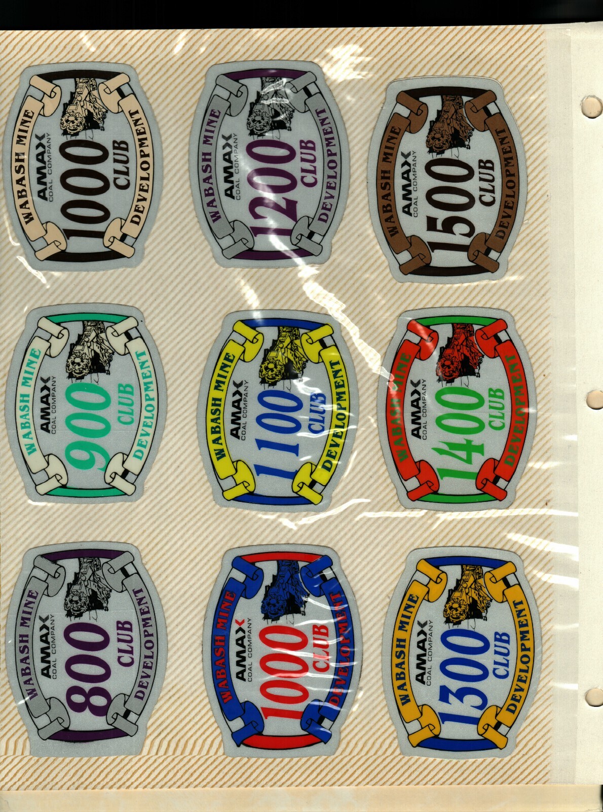 9 NICE 800 TO 1500 CLUB AMAX COAL CO. COAL MINING STICKER # 29 | eBay