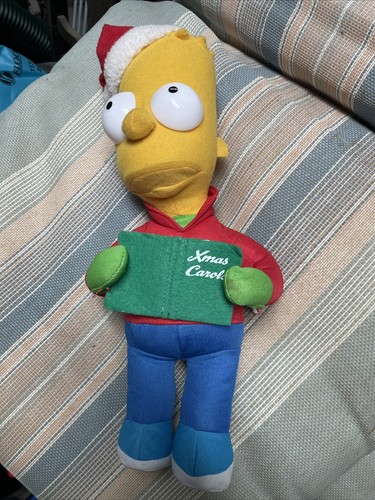 RARE Simpsons Bart Simpson Santa Plush 2006 NANCO 14" Christmas NO TAG ...