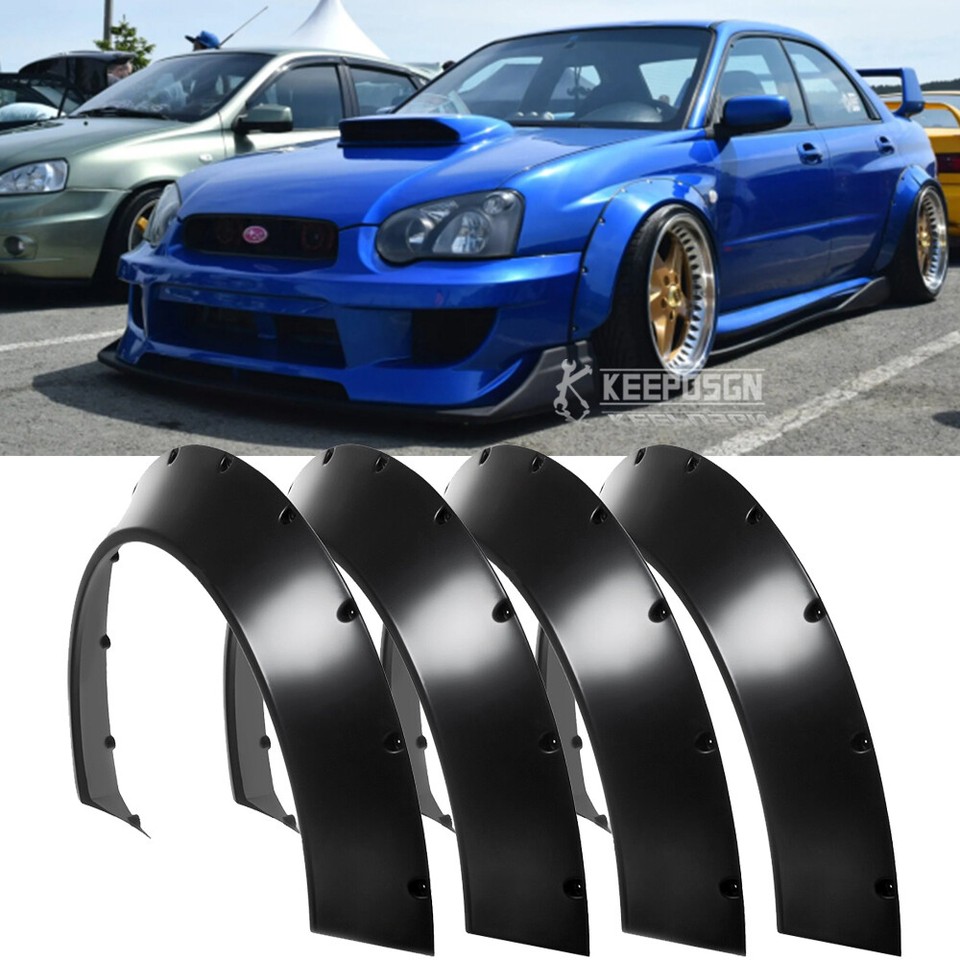 4PCS Subaru Impreza WRX STI Fender Flares Extra Wide Body Kit Wheel ...