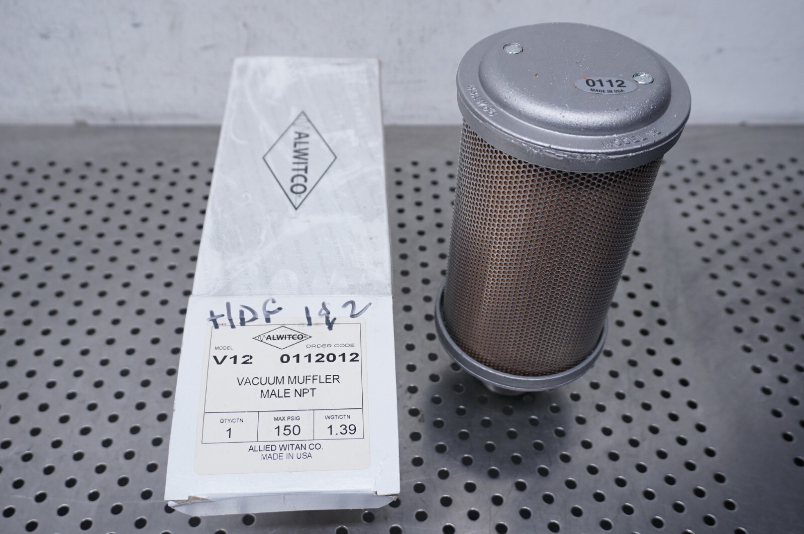 Alwitco Vacuum muffler 0112012 V12 150 max PSIG 1.25" male npt | eBay