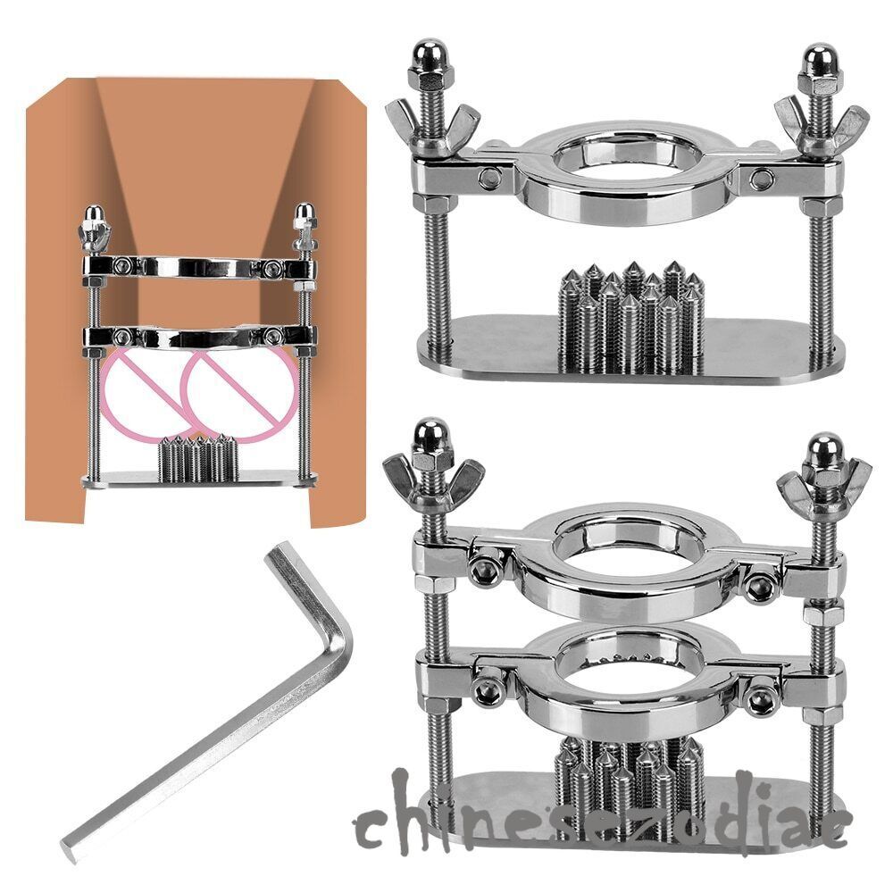 Metal Adjustable Ball Stretcher CBT Scrotum Testicle Clamp Crusher Men ...