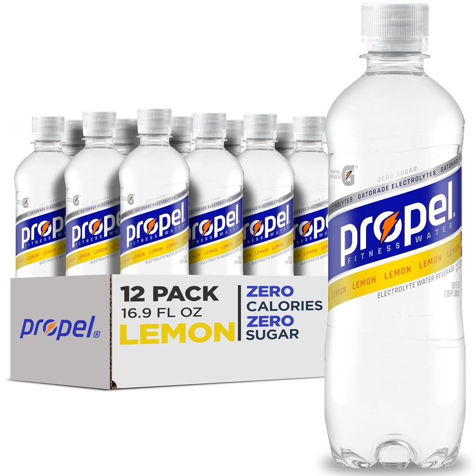 Propel Electrolyte Enhanced Water Sports Drink, Lemon Flavored Water ...