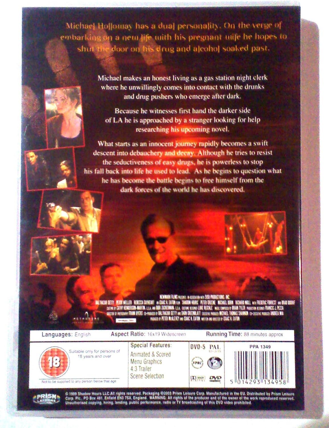 Shadow Hours (DVD) Peter Weller Balthazar Getty Rebecca Gayheart Peter ...