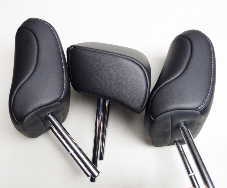 20 21 22 Toyota Highlander Headrest 2nd Row Rear Set Black Leather w ...