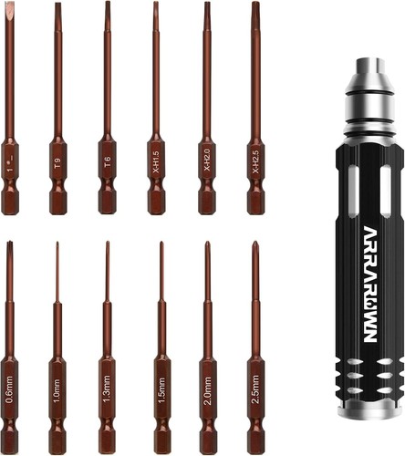 Hex Screwdrivers Set 12 in 1 RC Hobby Tools Kit S2 Steel Tool for Brown ...