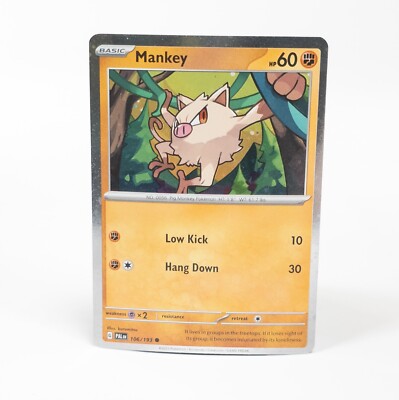Mankey 106/193 Pokemon SV02: Paldea Evolved Common Reverse Holo NM | eBay