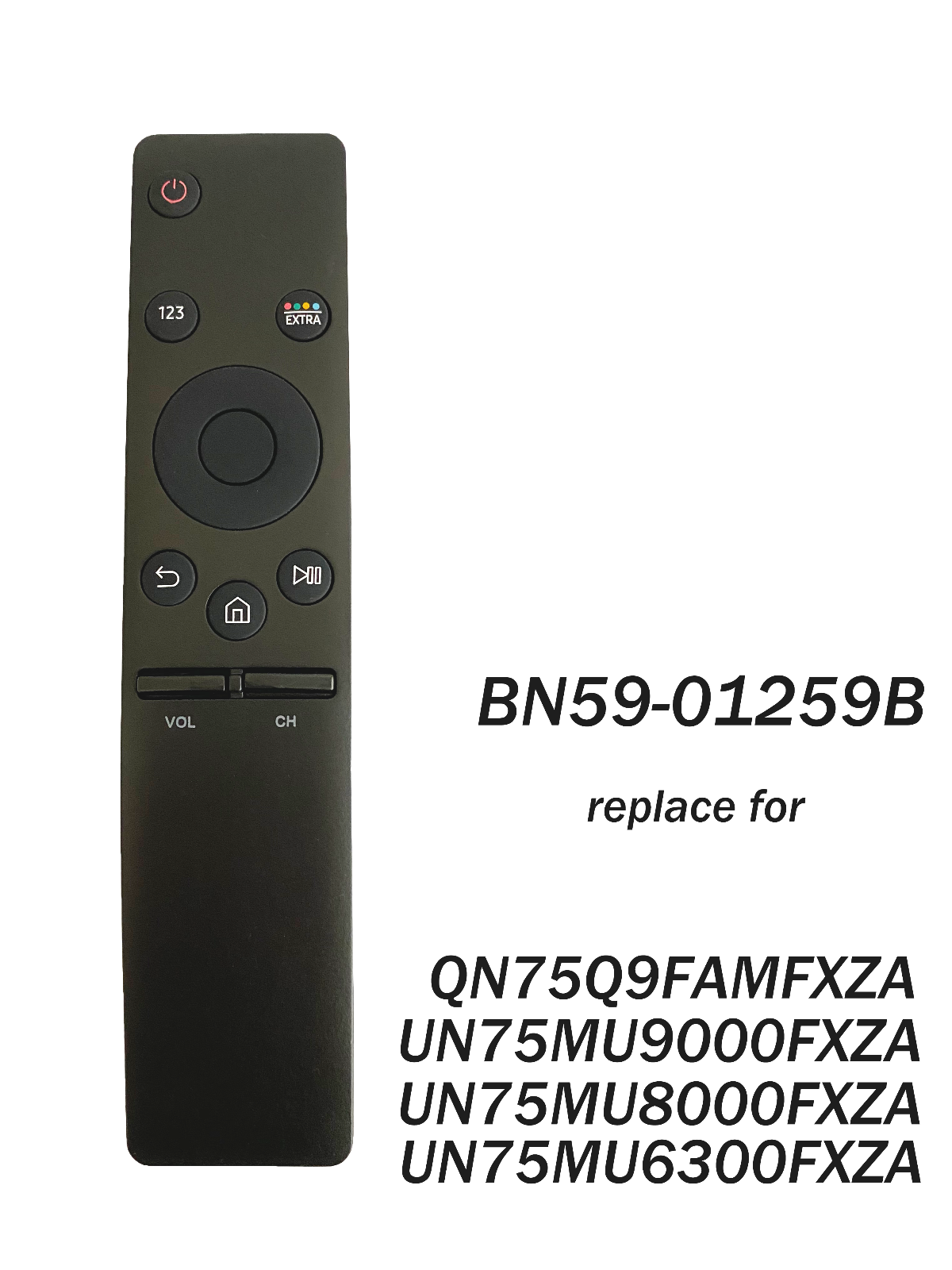Samsung Smart TV Remote UN75MU8000FXZA, UN75MU9000FXZA, QN75Q9FAMFXZA ...