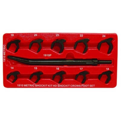Lock Technology LTI LT1910 - 11 Pc. Shockit Crows Foot Set (Metric) | eBay
