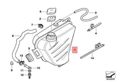Genuine BMW Expansion Tank 17117699540 | eBay