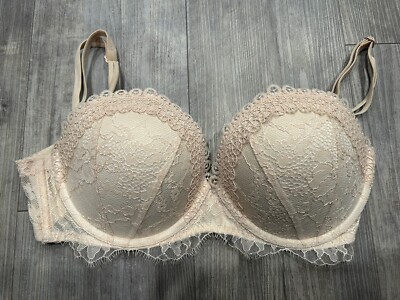 Victoria's Secret Beige Lace 34D Very Sexy Push Up Padded Bra | eBay
