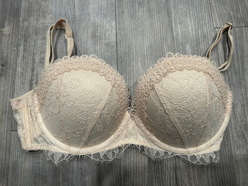 Victoria's Secret Beige Lace 34D Very Sexy Push Up Padded Bra | eBay