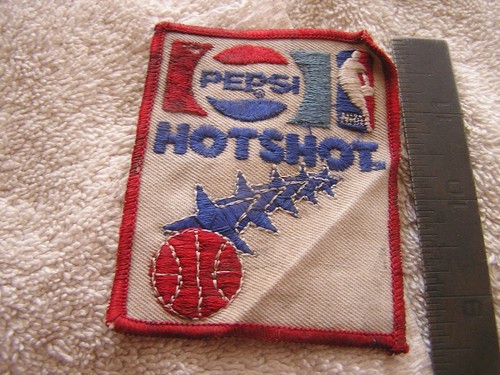Vintage Pepsi NBA Hotshot Winner Basketball Souvenir Embroidered Patch ...