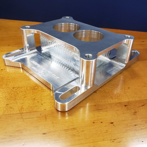 Carb Spacer adapter plate adapts Holley 2300 4412 2-bbl to 4150 Intake ...