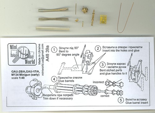 Mini World 1/48 GAU-28B/A GAU-17A M134 MINIGUN Early Version | eBay