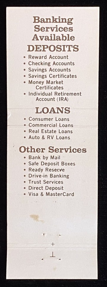 NORTHWESTERN Bank Of Stillwater Minnesota Vintage Matchbook Cover B ...