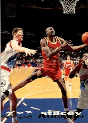 1993-94 Stadium Club Basketball Card Stacey Augmon Atlanta Hawks #310 ...