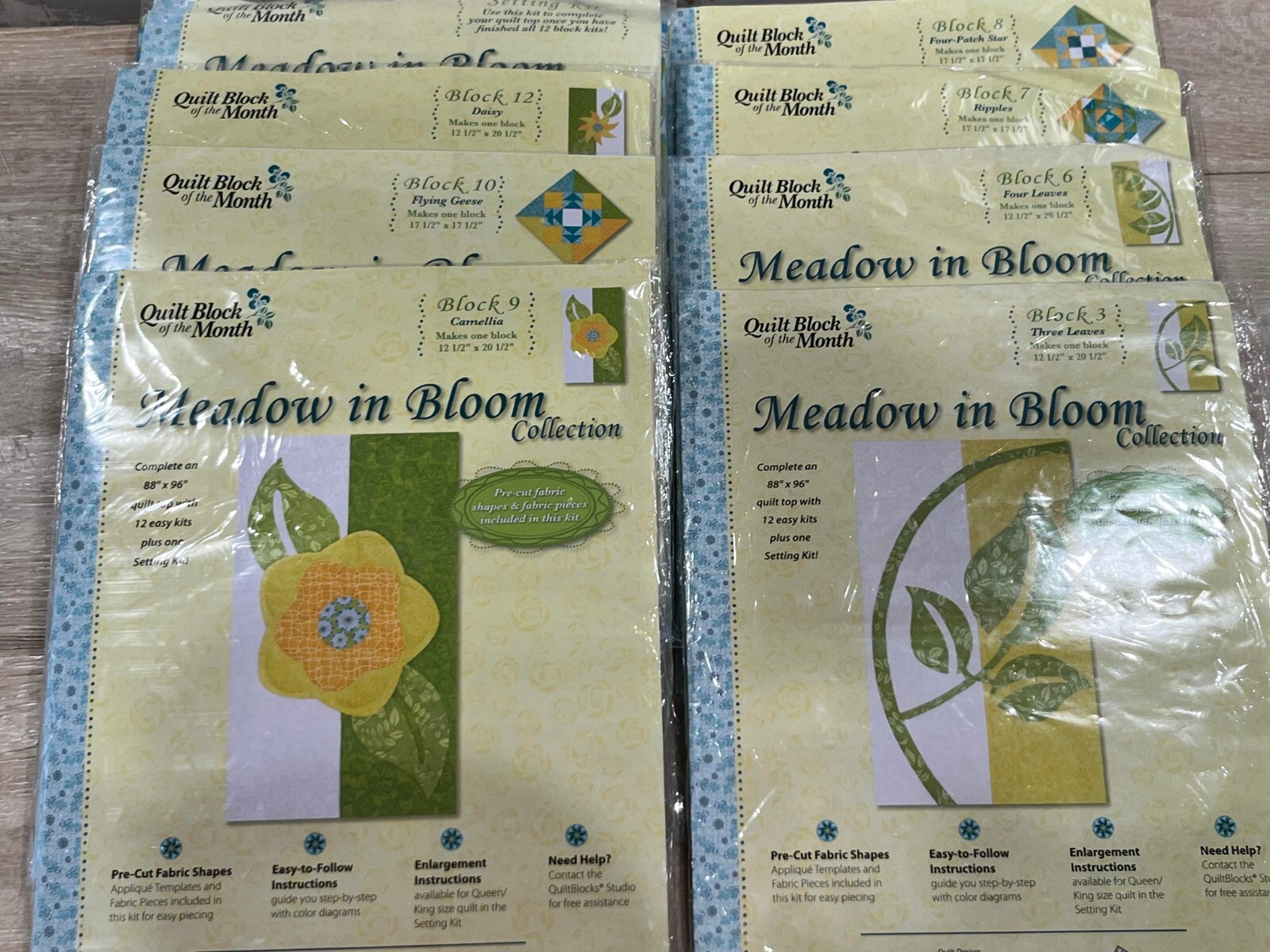 Joann's Meadow in Bloom Block of the Month Quilt Kit CHOICE | eBay