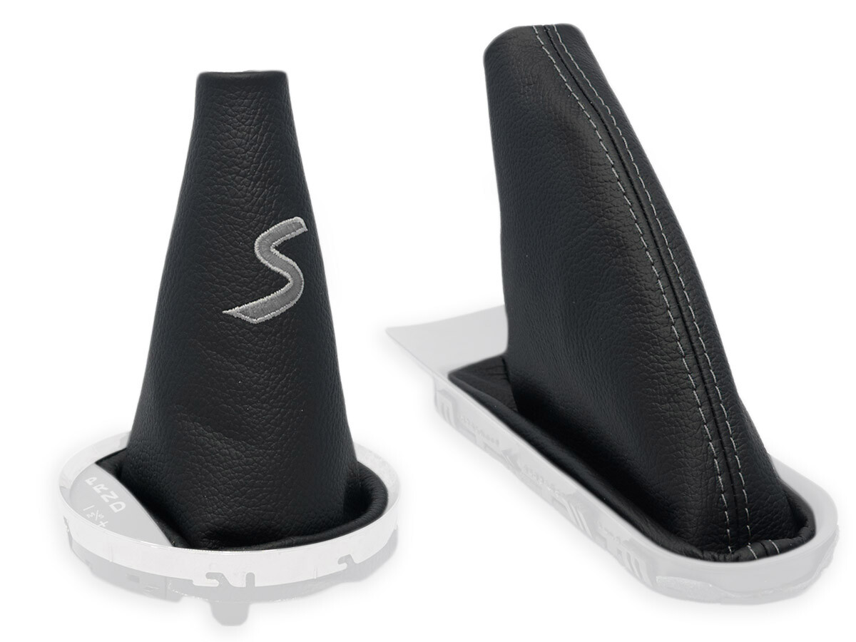 FOR MINI COOPER R56 AUTO GEAR SHIFT BOOT EBRAKE GAITER LEATHER ...
