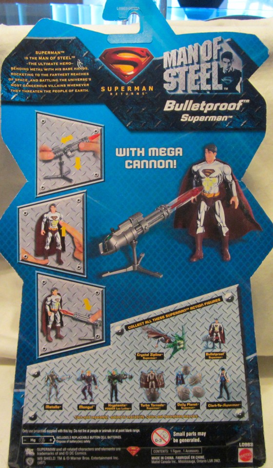 Superman Man of Steel Bulletproof Superman Figure Mattel | eBay