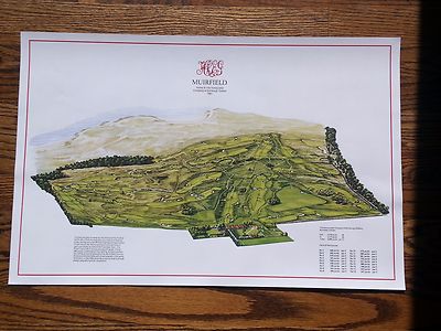 Muirfield - Vintage Golf Course Maps print (24" x 16") | eBay