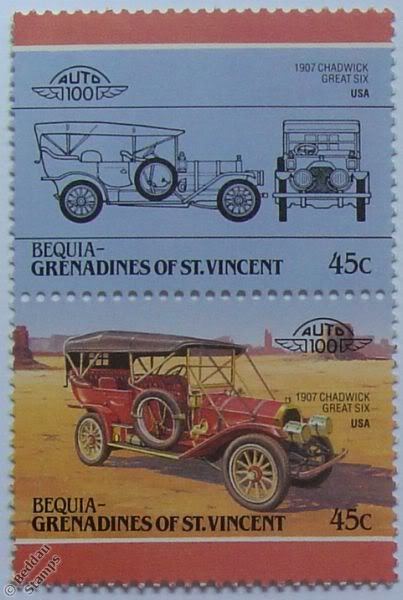 1907 CHADWICK GREAT SIX Car Stamps (Leaders of the World / Auto 100) | eBay