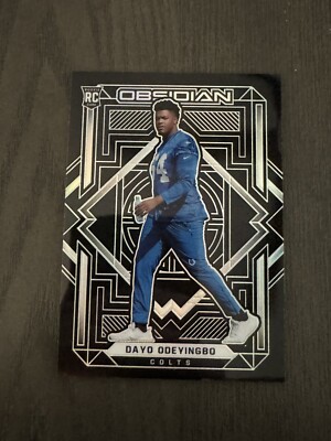 2021 Panini Obsidian Rookies #185 DAYO ODEYINGBO Colts Football ROOKIE ...