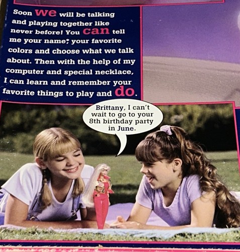 Vintage “Talk to Me Barbie” Doll CD ROM 1997 Collectible Moving Mouth ...