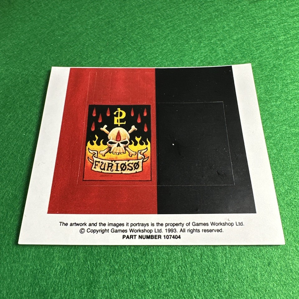 Warhammer 40k Blood Angels Dreadnought Furioso Flag Banner Games ...