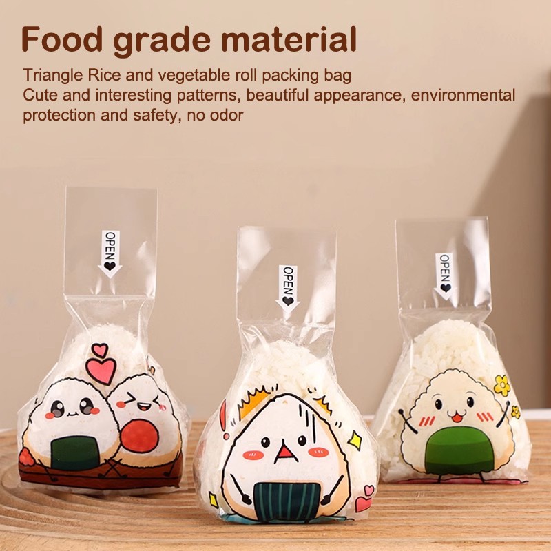 50/100Pcs Japanese Triangle Rice Ball Einweg-Verpackungs beutel Nori ...