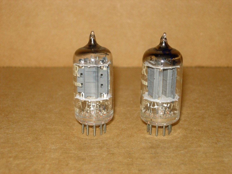 PAIR ULTRON ECC83/12AX7 TUBES-W. GERMANY-FISHER BRANDED-TV-7/HICKOK ...