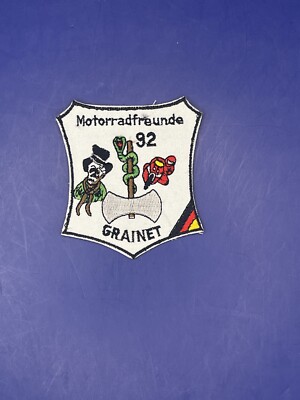 Vintage Motorcycle Club Patch Grainet, Germany MC 1992 “Motorcycle ...