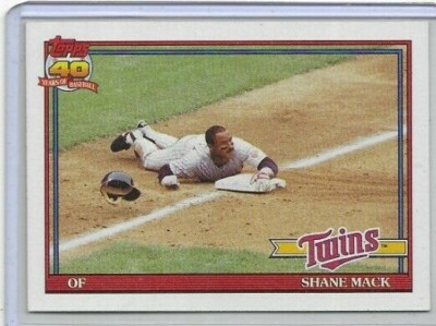 1991 Topps #672 Shane Mack Minnesota Twins | eBay