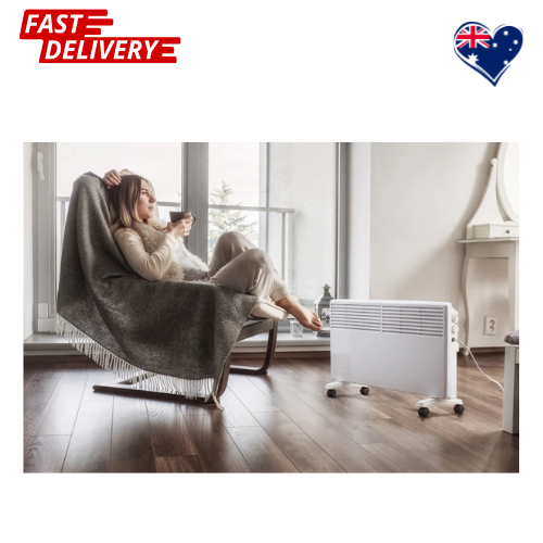 Kogan 2400W Panel Heater Electric Wall Mount Freestanding Room Warmer ...