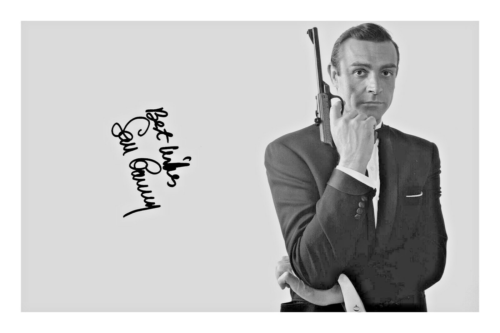 Sean Connery James Bond Signed A4 Autograph Photo Print 007 | eBay UK