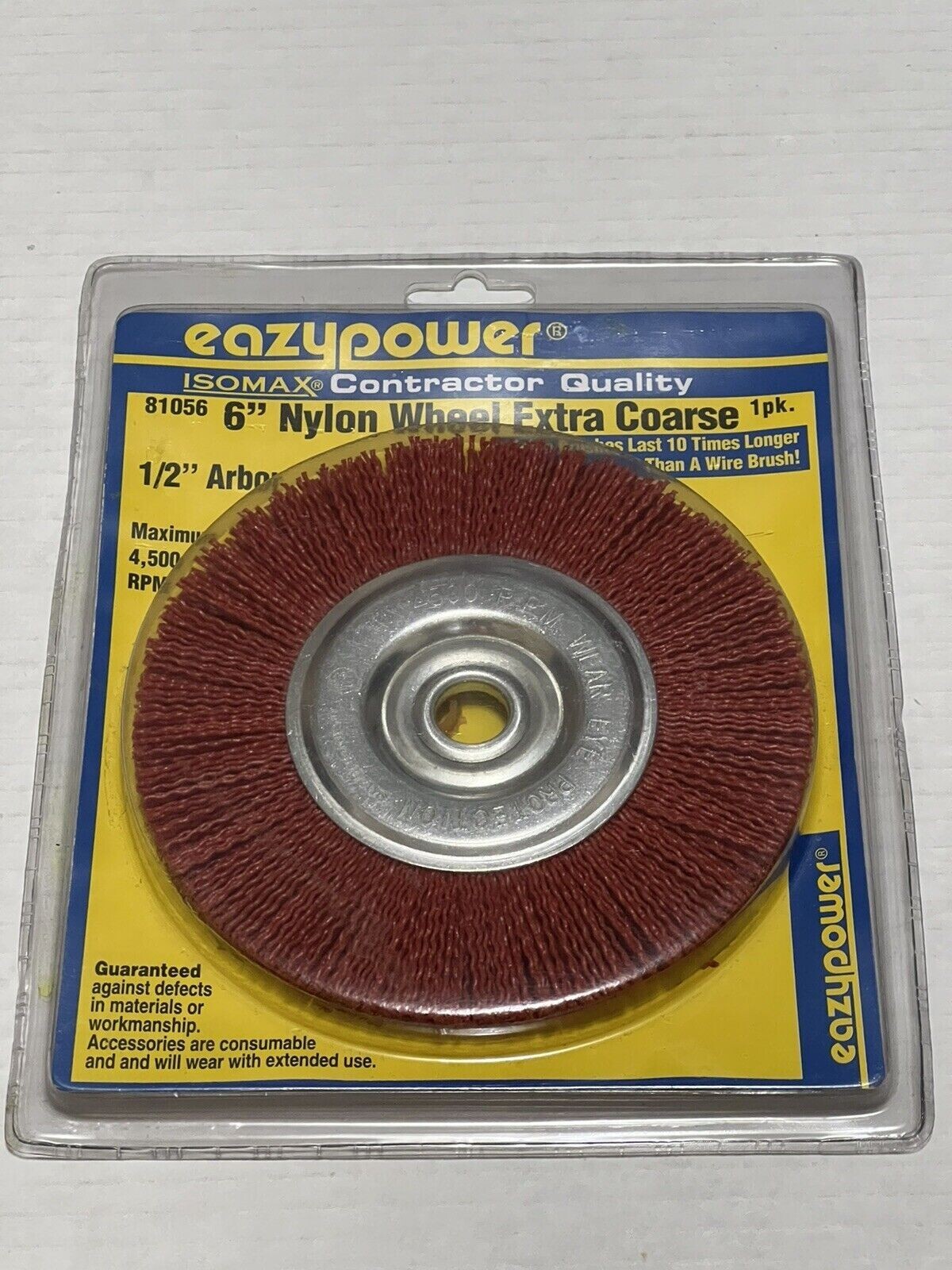 EAZYPOWER ISOMAX 6" NYLON WHEEL BRUSH EXTRA COARSE BENCH GRINDER WIRE(PACK OF 4) | eBay