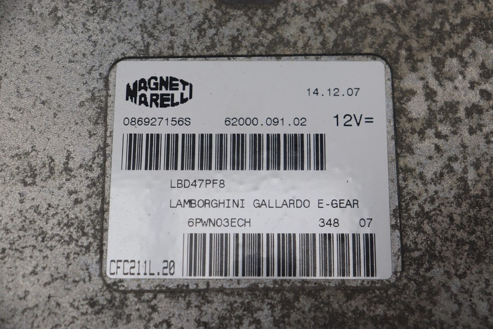 Lamborghini Gallardo Spyder 2008 E-Gear Transmission Control ECU ...