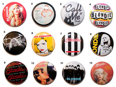 1" (25mm) Blondie / Debbie Harry Button Badge Pins - 70's & 80's Music ...
