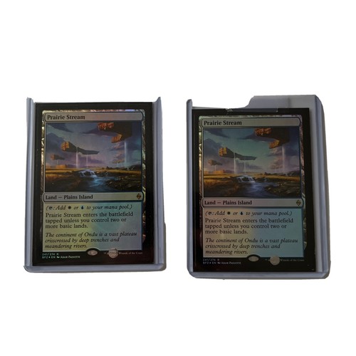 [2x] Prairie Stream - Foil - Played, English - Battle For Zendikar MTG ...