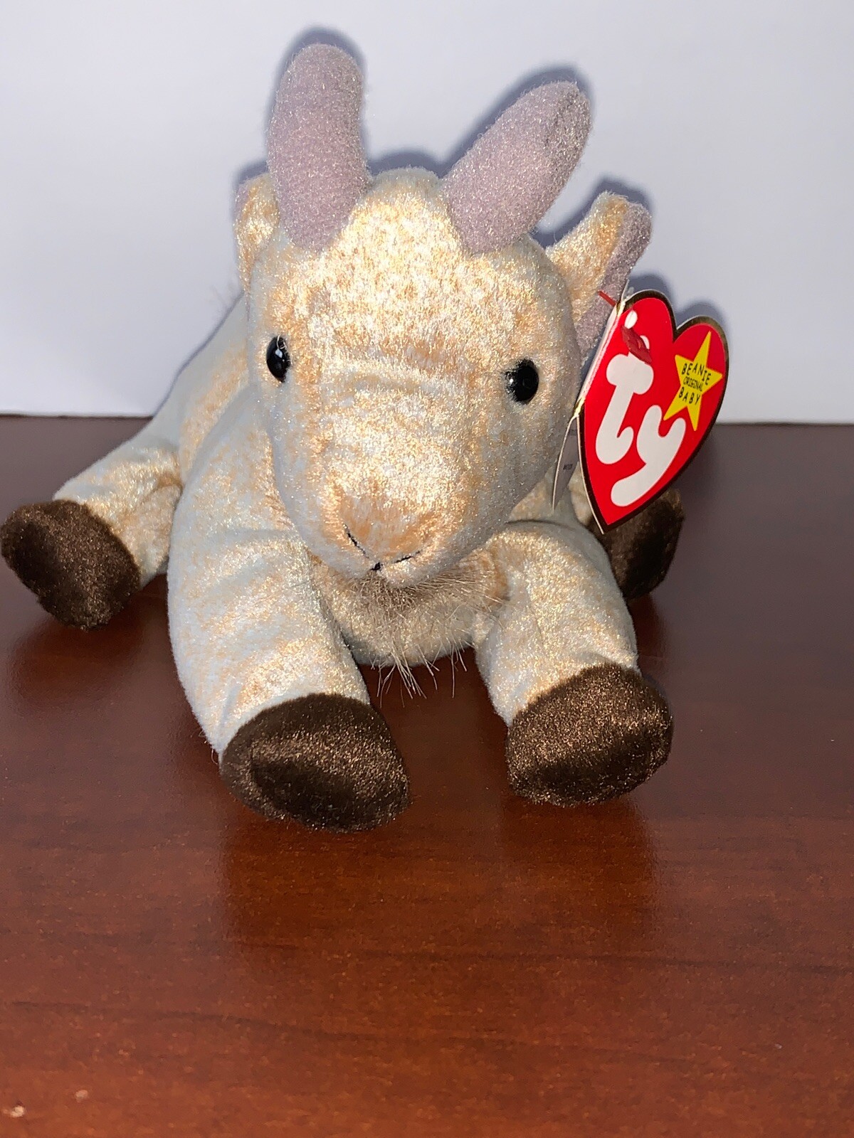 TY Beanie Baby Goatee The Goat With Tag Retired DOB: November 4th, 1998 ...
